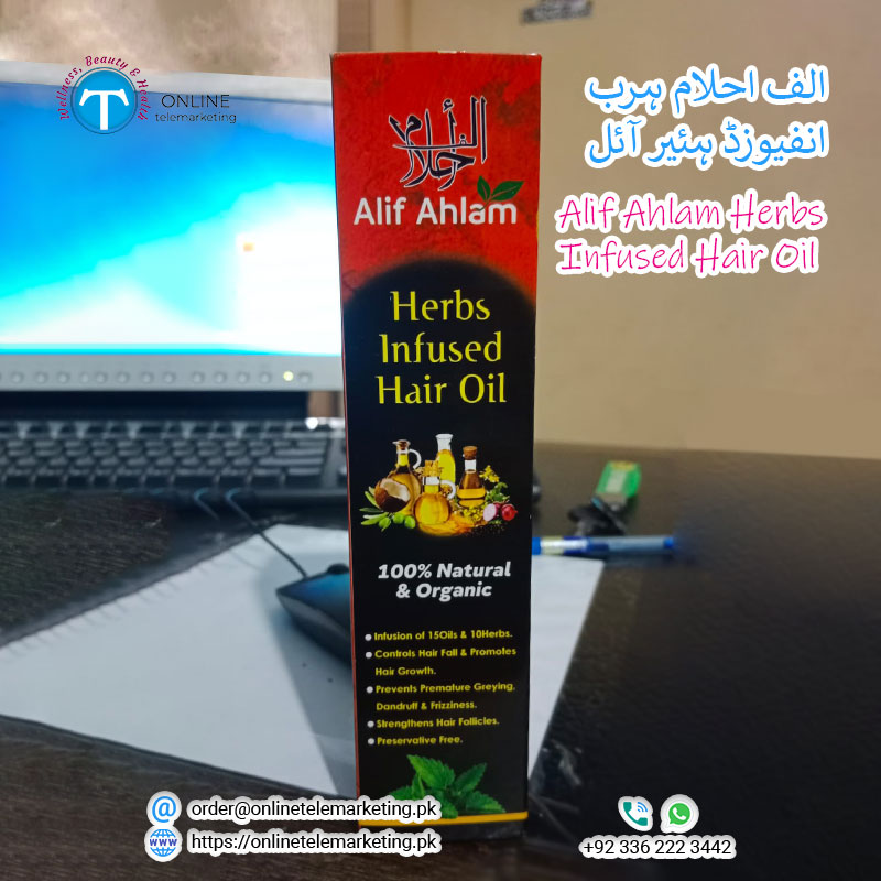 Alif Ahlam Herbs Infused Hair Oil - Online Telemarketing Store